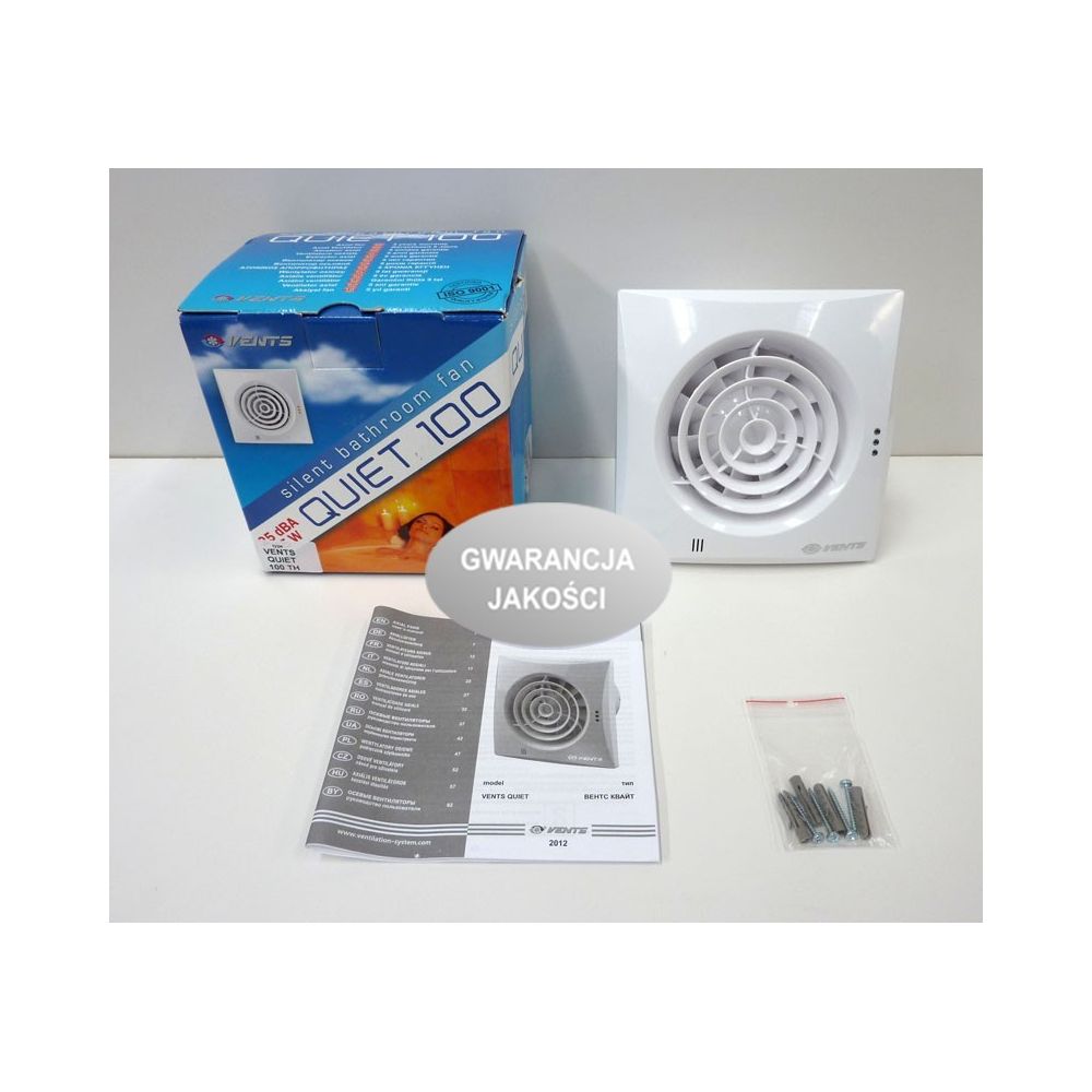 Wentylator osiowy QUIET T timer VENTS fi 100-125 SYSTEMHOME Zielona Góra - SystemHome