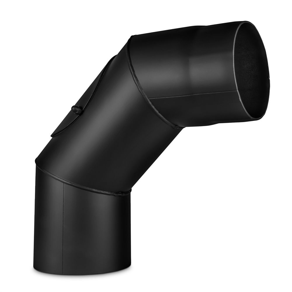 Kolano czarne z rewizja 2 mm fi 120-250 mm SYSTEMHOME Zielona Góra - SystemHome