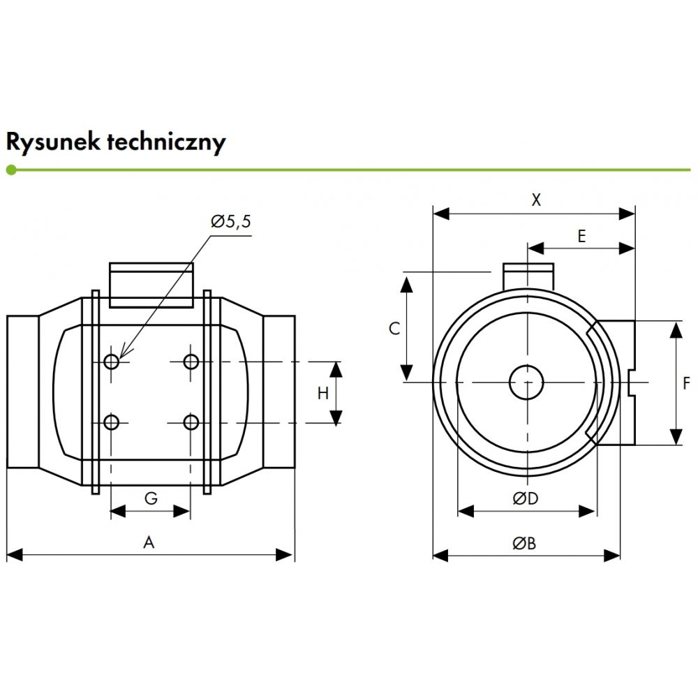Wentylator kanałowy HAVACO ICM - SystemHome | Zielona Góra - SystemHome